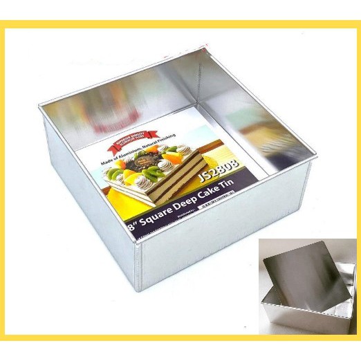 Acuan Loyang kek Segi empat (Square Cake Tin Mould-Loose base) 6/7/8/9 ...