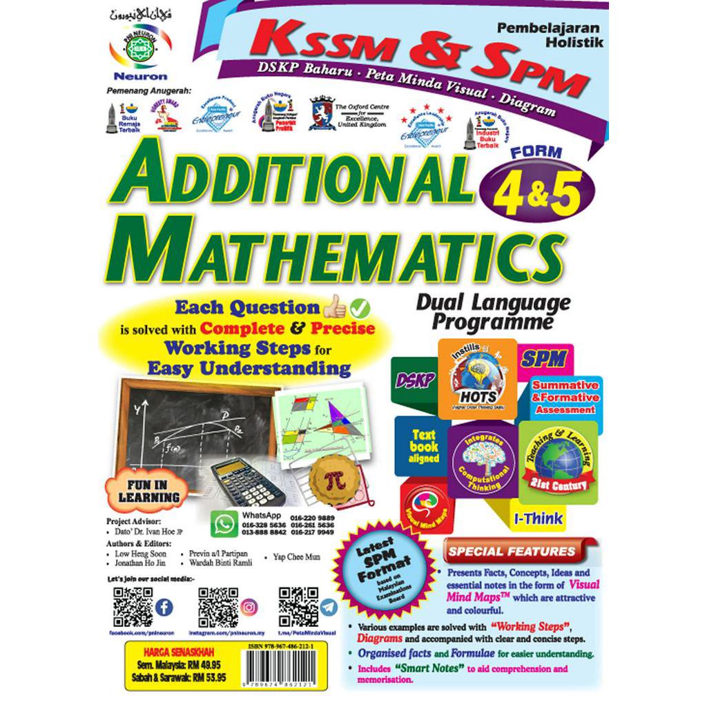 Pembelajaran Holistik KSSM & SPM Additional Mathematics Form 4 & 5 ...