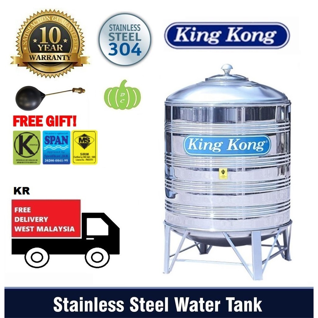 King Kong Stainless Steel Water Tank KR Series(850 - 1800 Litres ...