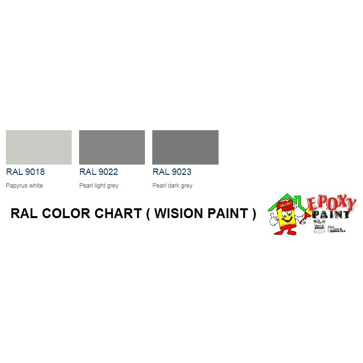 EPOXY PAINT ( 5L ) RAL Classic Colour Chart / excellent choice for ...
