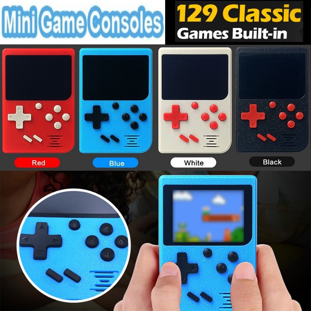 Game Boy Mini Portable 2.4in LCD 8bit Handheld 129 Games (Support TV ...