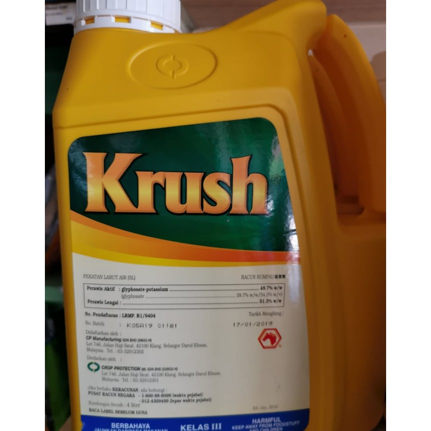 Racun rumput Krush - 4litre | Shopee Malaysia