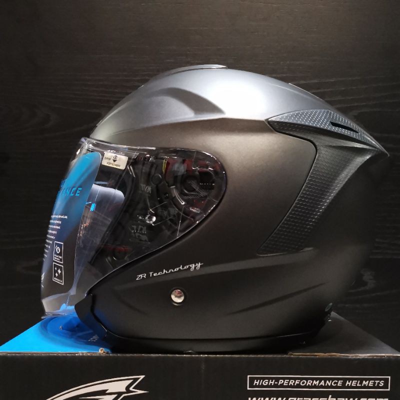 GRACSHAW OPEN FACE G838 GAIZER PLAIN D-RING HELMET (ALUMINA GOLD, CANDY ...