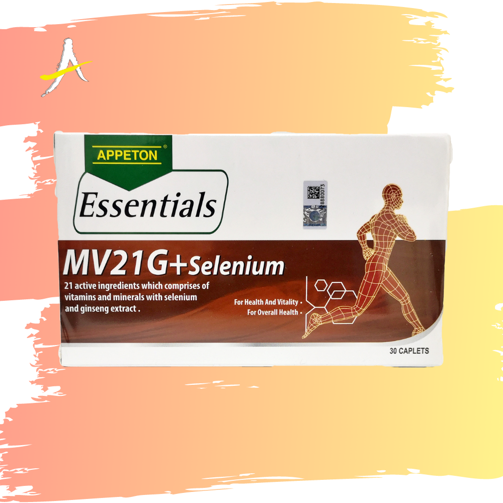 Appeton Essentials MV21G+Selenium Cap 30's | Shopee Malaysia Appeton Essentials MV21G+Selenium Cap 30's | Shopee Malaysia