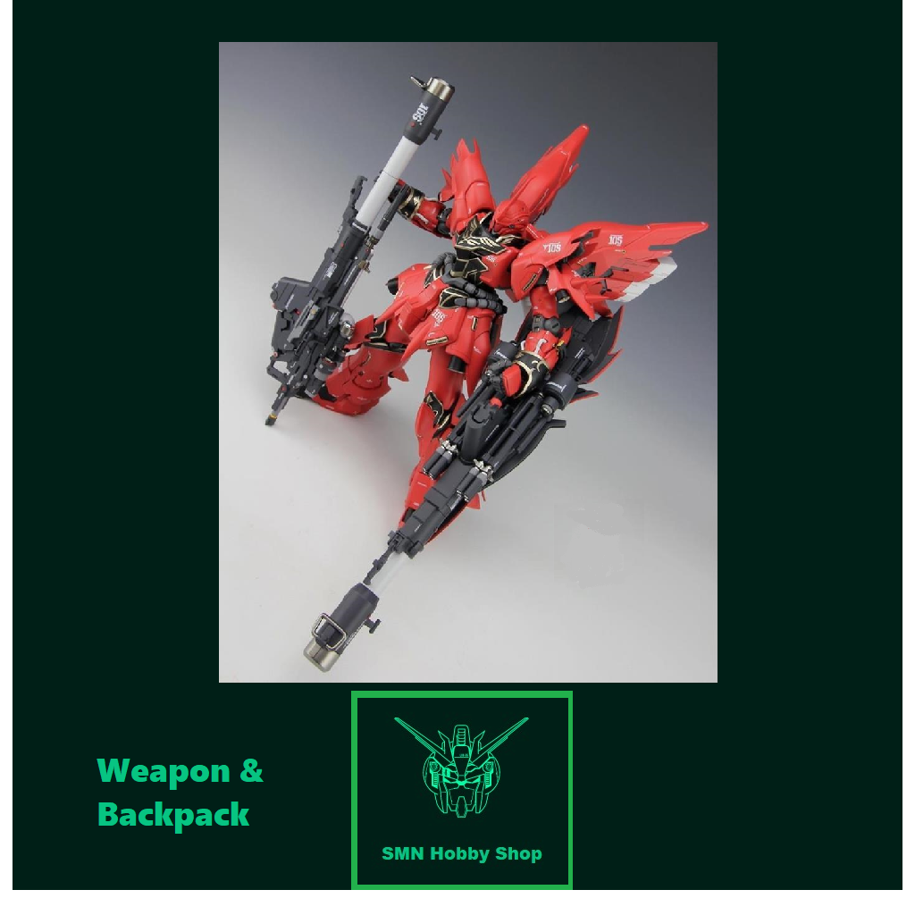 RG 1/144 Sinanju Rocket Bazooka + Dual MiniGun Weapon [CG] (Gundam ...
