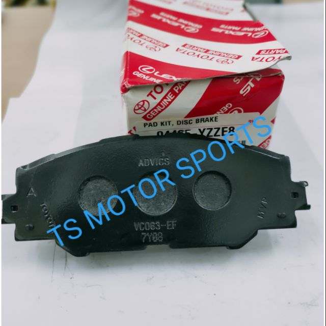 ORIGINAL TOYOTA HARRIER ZSU60 ACA31 ZSA44 FRONT DISC BRAKE PAD (04465 ...