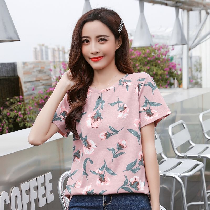 New T-shirt Loose Short-sleeved Women's Korean Style Plus Size Top ...