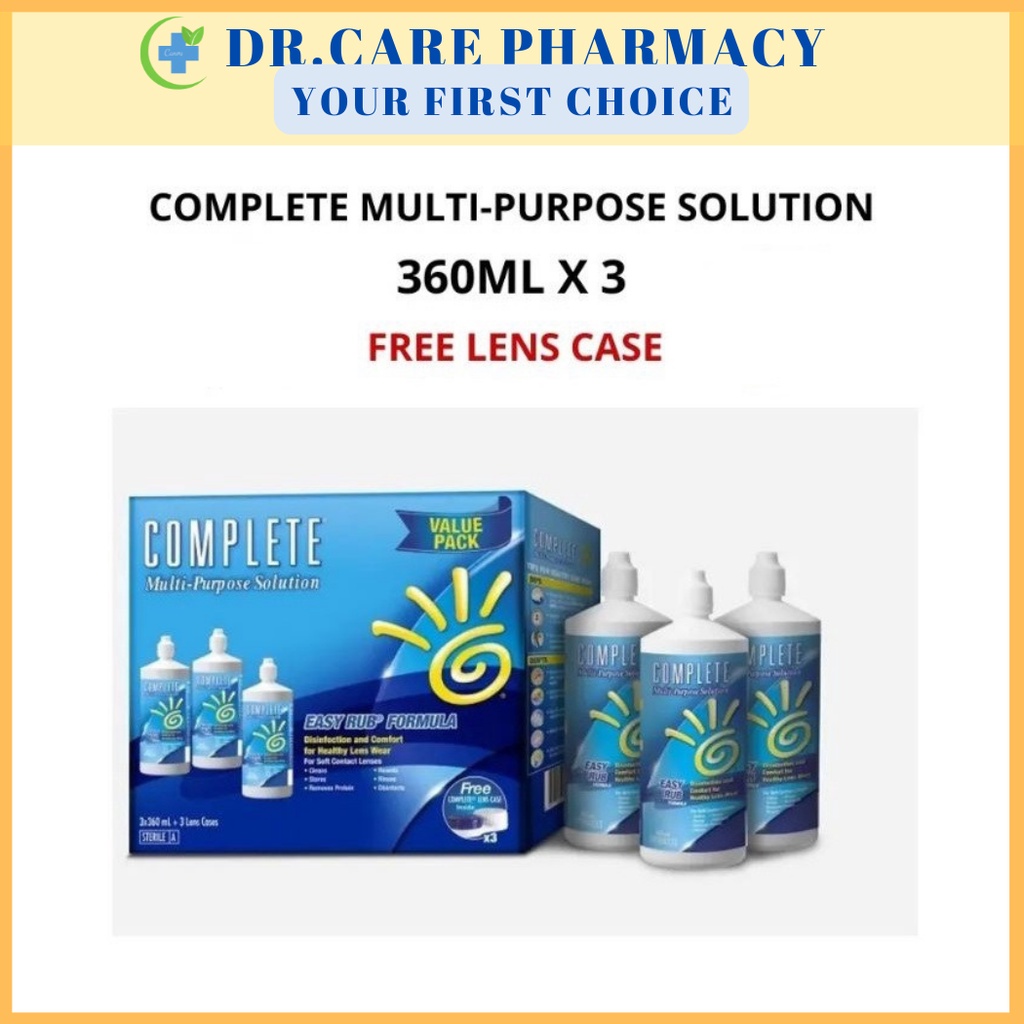 JOHNSON & JOHNSON COMPLETE Multi-Purpose Solution Contact Lense Pencuci ...