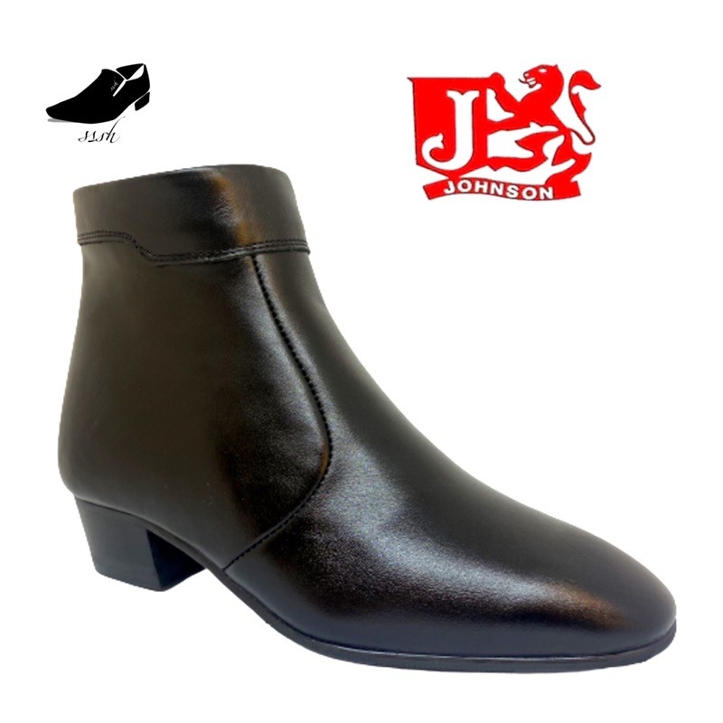 JOHNSON MENS SHOE SINGLE ZIP FULL LEATHER/KASUT PEGAWAI CODE 110105 ...