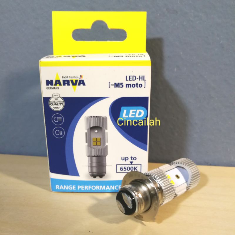 Narva M5 LED Motorcycle Headlight Bulb 6500K 6W Moto Honda Modenas ...