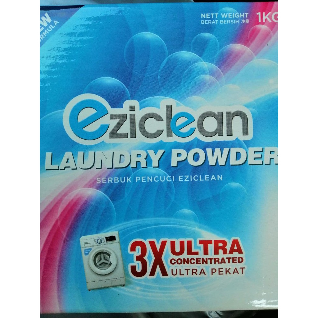 PENCUCI BAJU SOAP SABUN SERBUK Easy Clean Powder Laundry (1kg) | Shopee ...