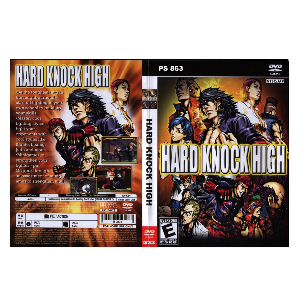 PS2 GAME COLLECTION HARD KNOCK HIGH | Shopee Malaysia