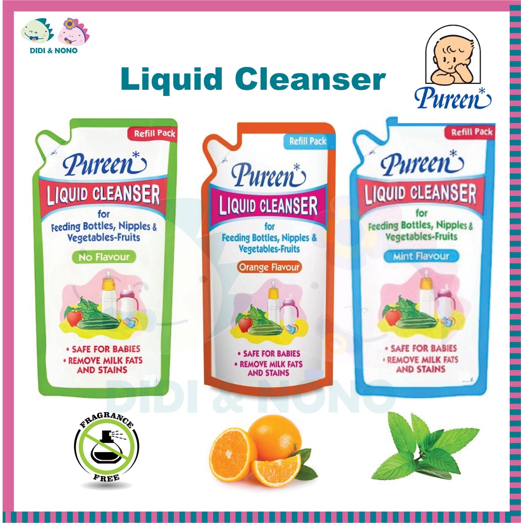Original Pureen Liquid Cleanser Refill Pack Pencuci Botol Susu Bayi ...