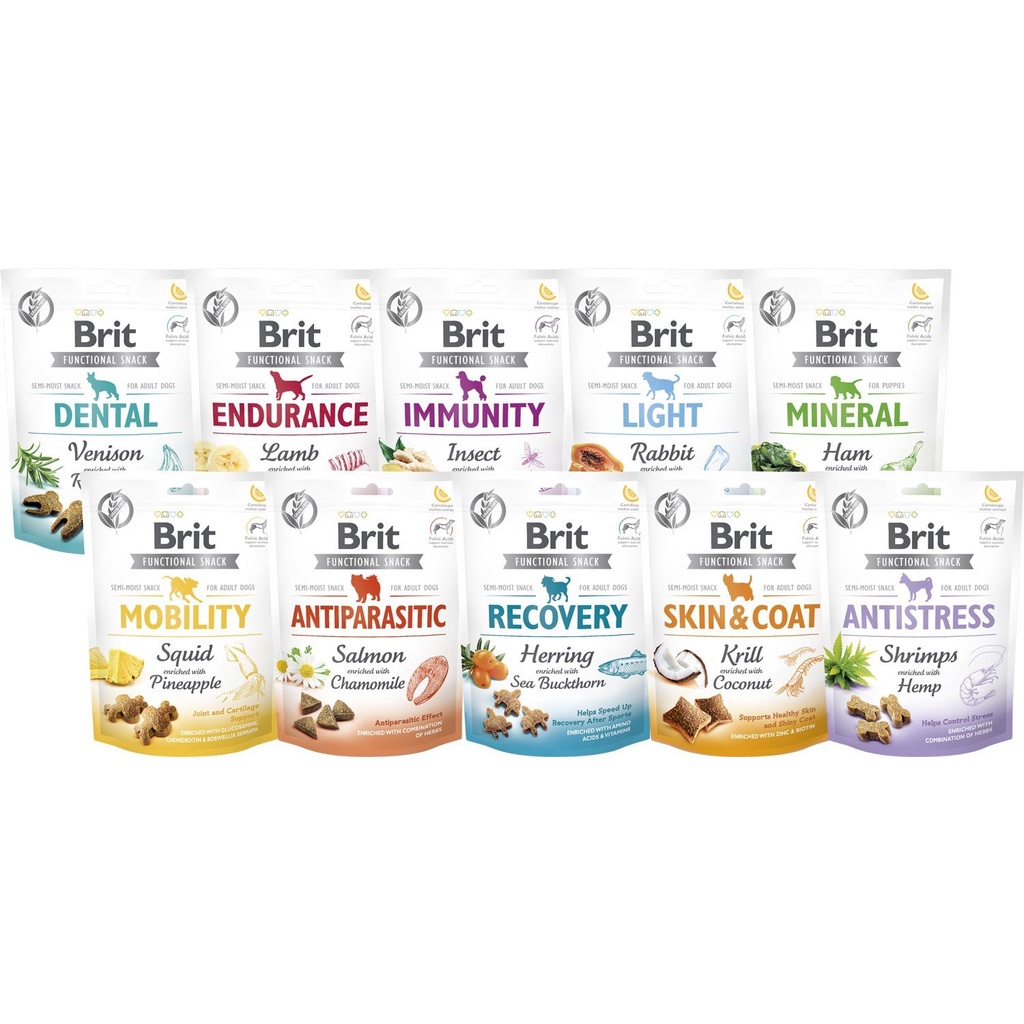 Brit Functional Semi Moist Dog Snack / Dog Treats / Dog Food 150g ...