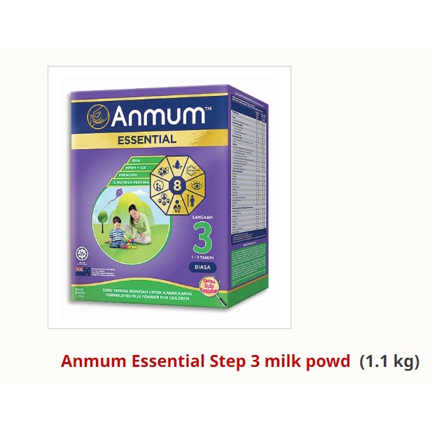 Anmum Essential Milk Powder (Step 3 & Step 4 - 1.1kg ) | Shopee Malaysia