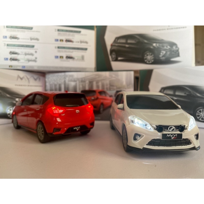 Official Original Perodua Myvi Gen 3 Mini Toys Miniature with A.S.A ...