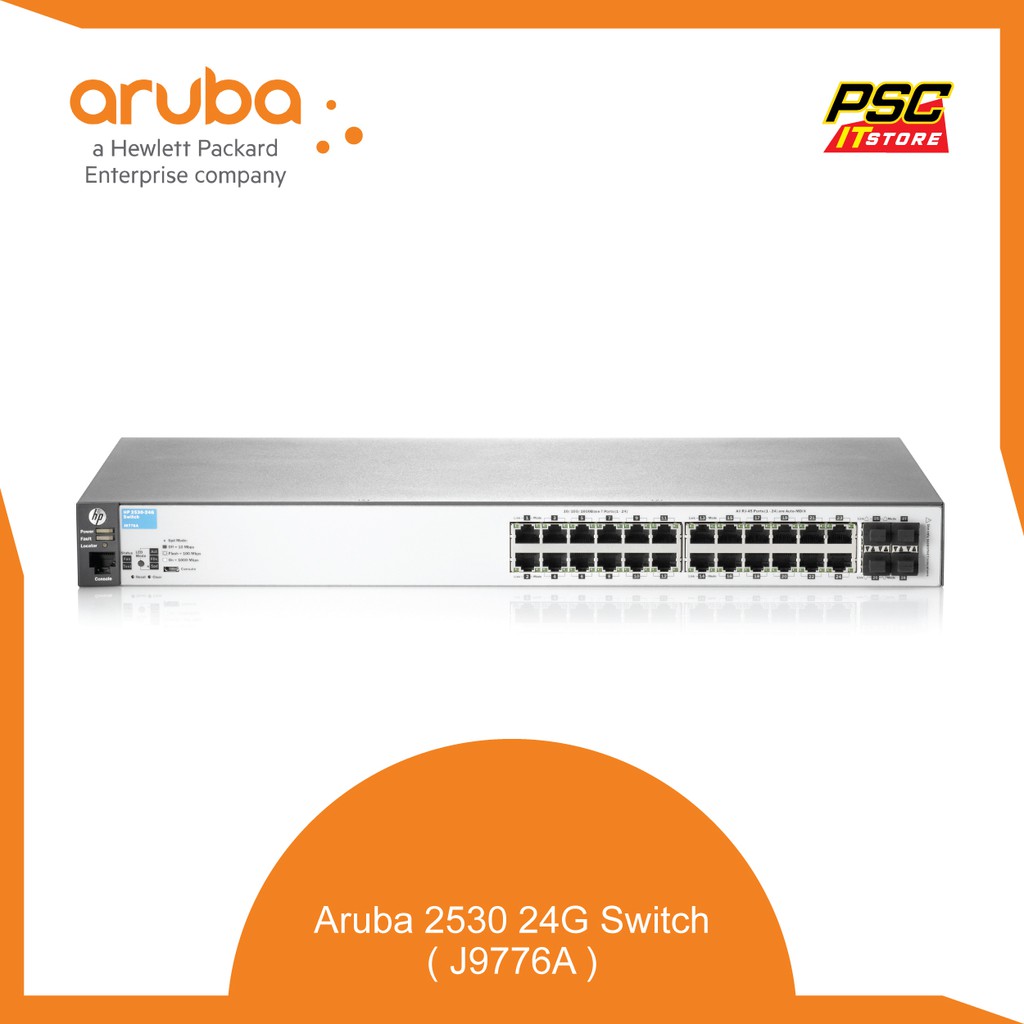 HP ARUBA J9776A: ARUBA 2530 24G 24 PORT 10/100/1000MBPS C/W 4XSFP SWITCH | Shopee Malaysia