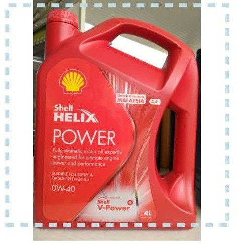 SHELL HELIX POWER 0W-40 / 4 LITRE | Shopee Malaysia