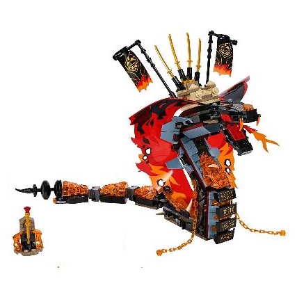 Lego 2019 Ninjago Fire Fang Snake (Split Built Set, NO MINIFIGURES ...