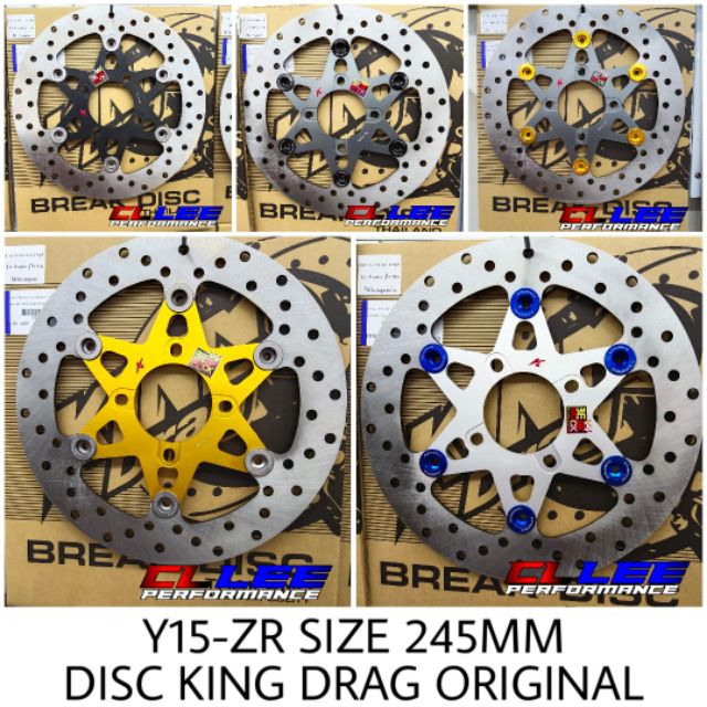 Y15 DISC FRONT 245MM - 4 HOLE PNP RIM Y125Z #N#KING DRAG ORIGINAL ...