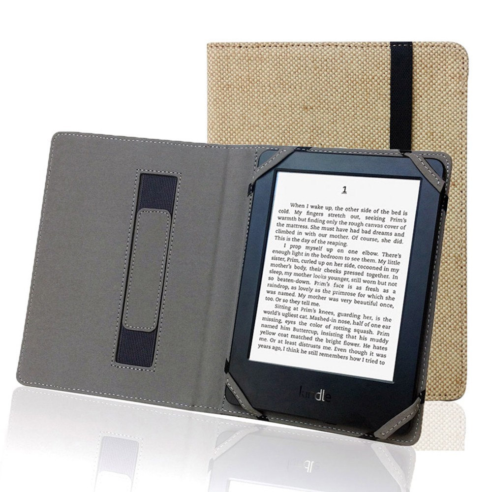 Natural Linen eBook Case Cover for kindle paperwhite 6 inch eReader ...