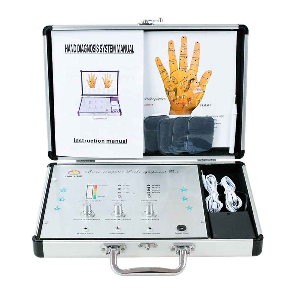 Hand acupoint electrotherapy instrument electric stimulation ...