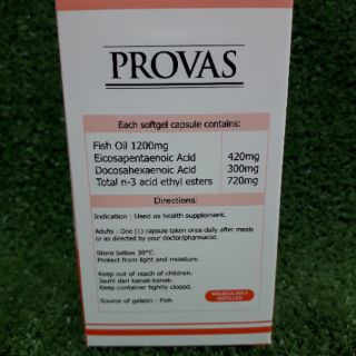 Provas Omega 3 Fish Oil 60 Capsules | Shopee Malaysia