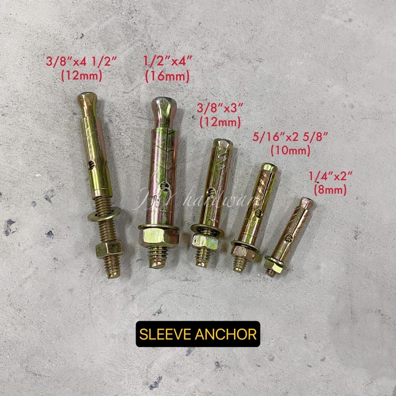 SLEEVE ANCHOR WALLPLUG NAILS/WALLPLUG BESI | Shopee Malaysia