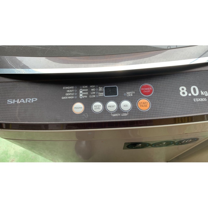 Sharp 8kg Washing Machine Model ESX805 | Shopee Malaysia