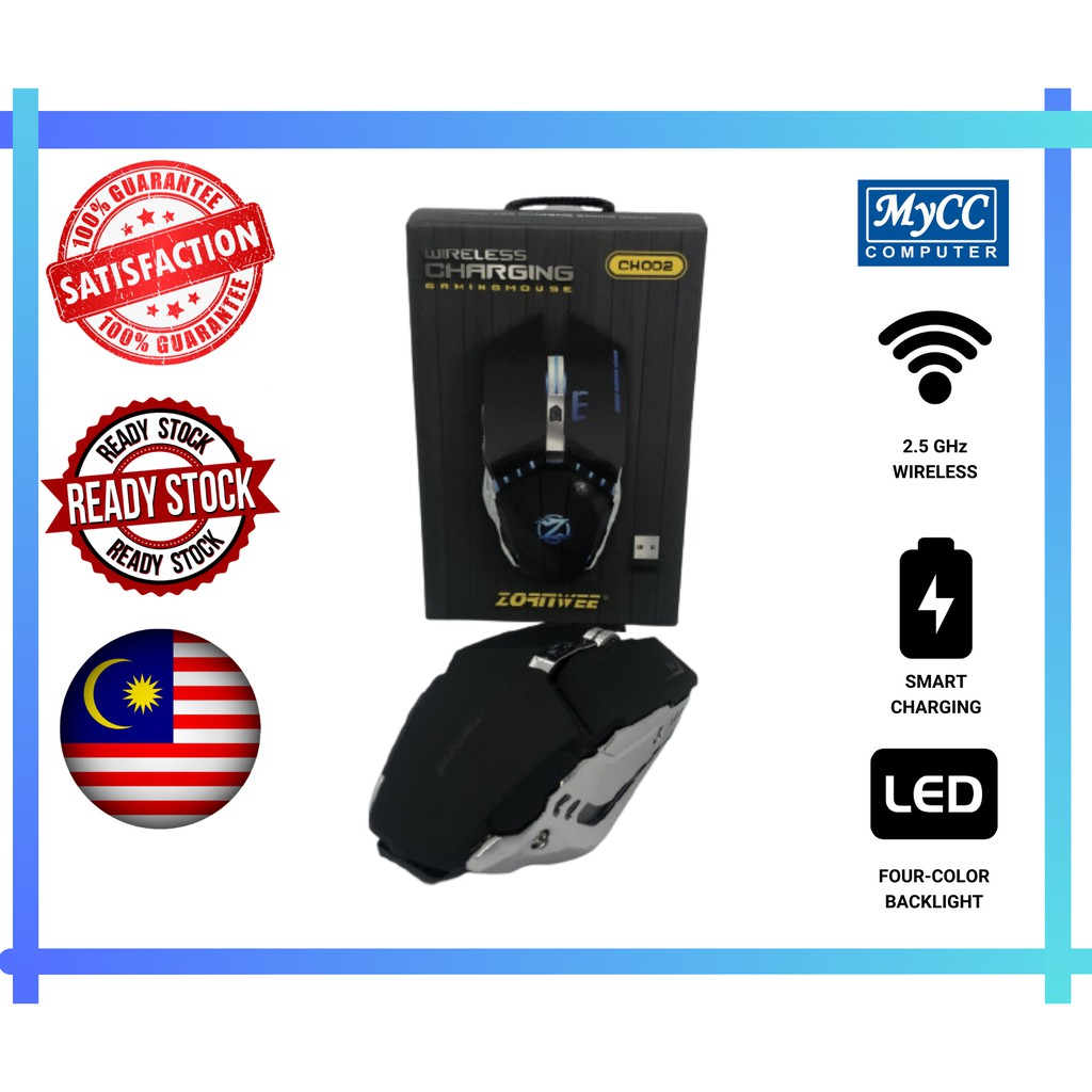 Zornwee CH002 Wireless Charging Gaming Mouse - MYCC | Shopee Malaysia