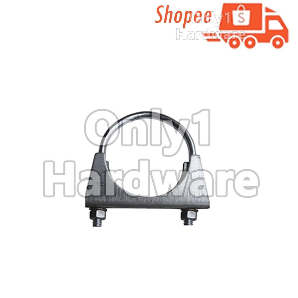 6" EXHAUST PIPE CLAMP U SHAPE WITH BOLT AND NUT CLAMP HEAVY DUTY CLAMP ...