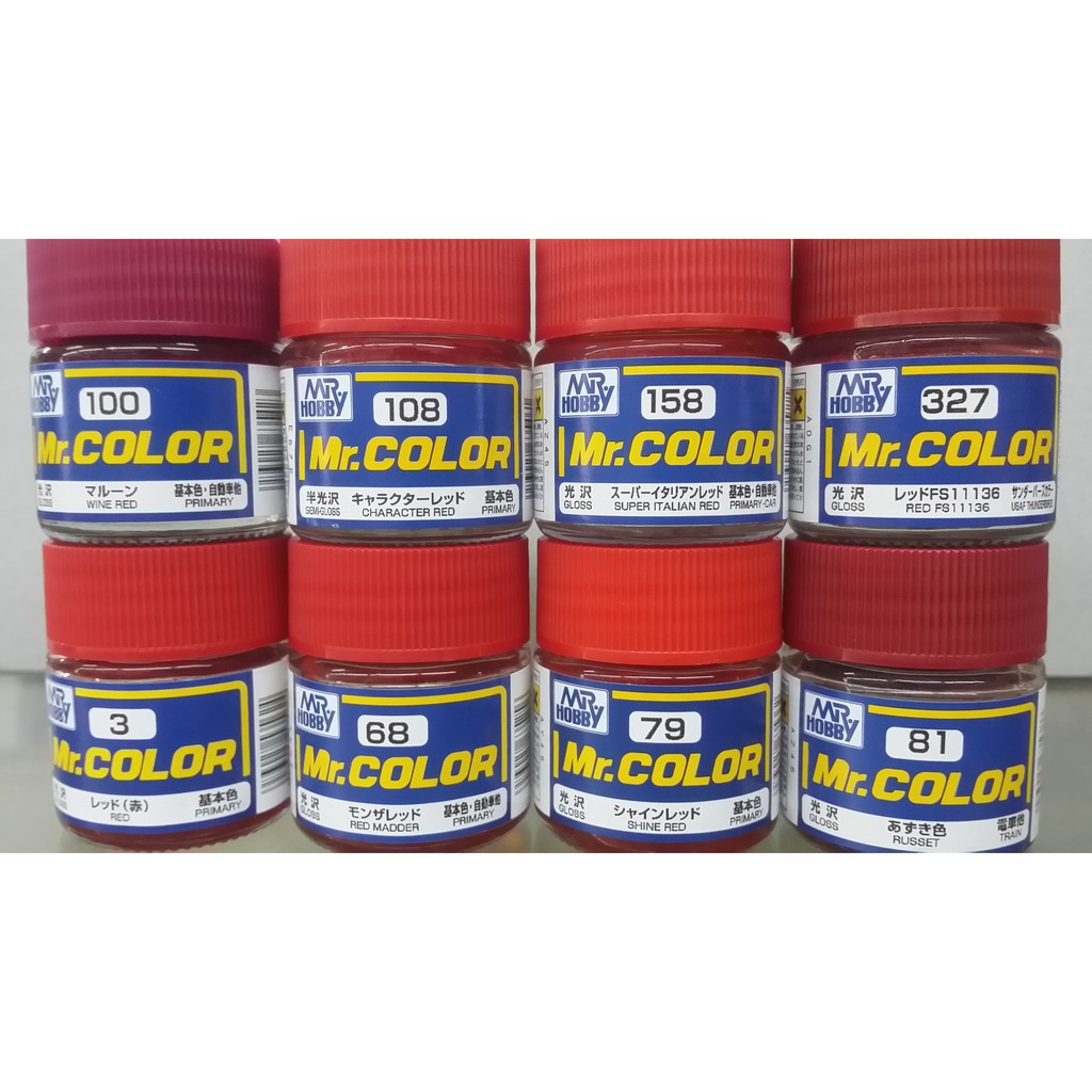 MR.HOBBY RED COLOR SERIES (10ml ) | Shopee Malaysia