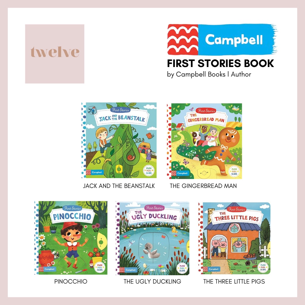 FIRST STORIES BOOK l Jack & The Beanstalk l Pinocchio l The Gingerbread ...