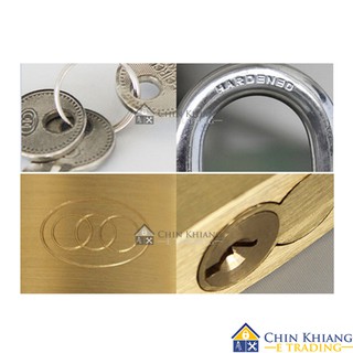 Tri-Circle No 265 Brass Padlock 50mm | Shopee Malaysia