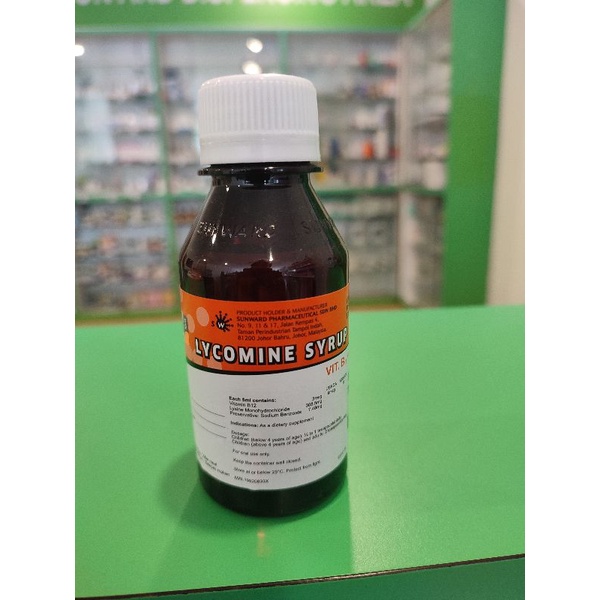 Lycomine Syrup 120ml (Vit B12 + Lysine) | Shopee Malaysia