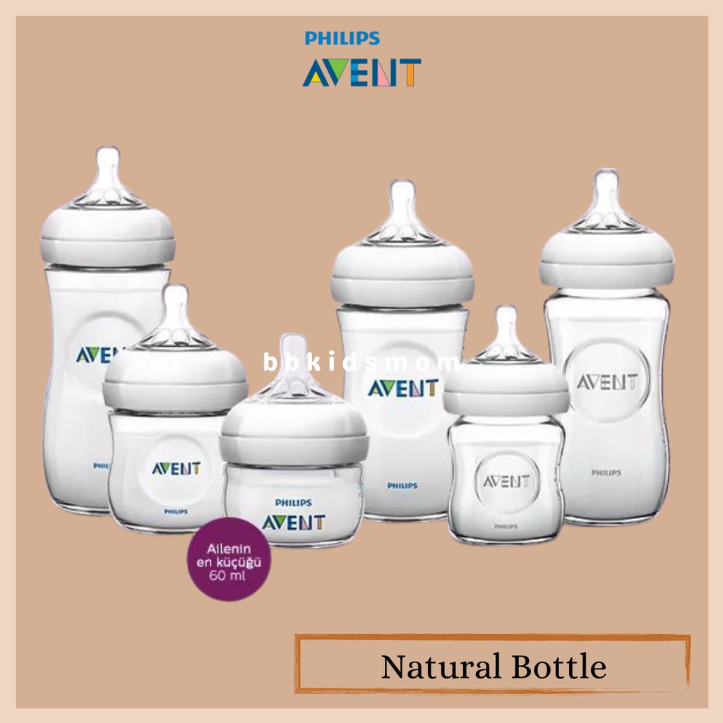 Botol Susu Philips Avent Natural Clear Bottle Feeding Bottle | Shopee ...