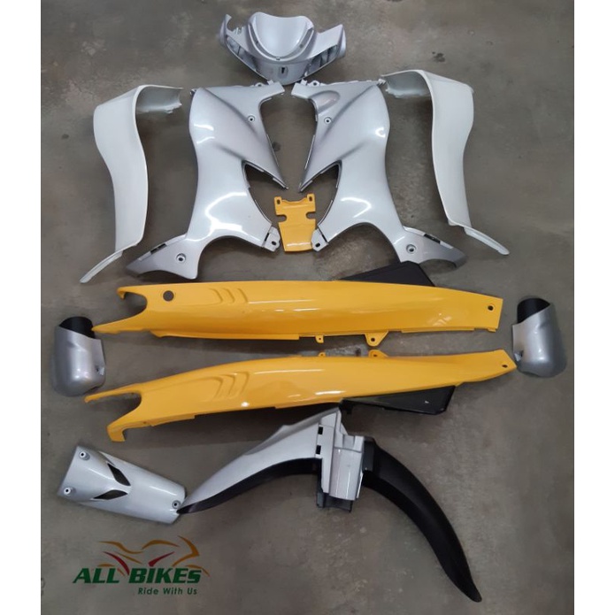 YAMAHA 125Z BODY SET+STICKER (SILVER+KUNING) HLD | Shopee Malaysia