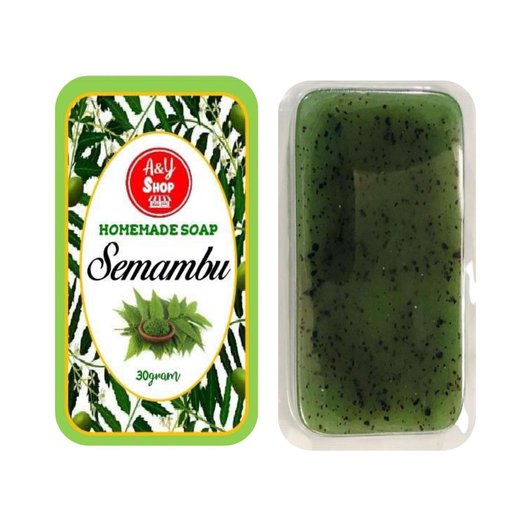 30GRAM A&Y SHOP HOMEMADE SOAP SAIZ MINI | SABUN DAUN SEMAMBU (Eczema ...