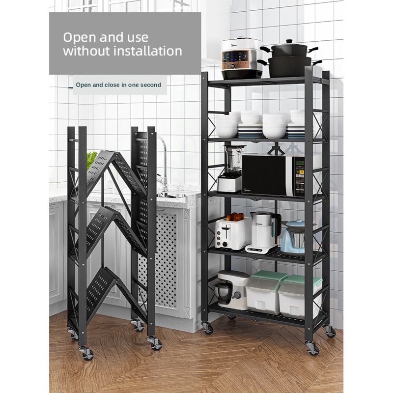 KITCHEN SHELF/KITCHEN ORGANIZER/RAK LIPAT/FOLDING RACK/FOLDING SHELF ...