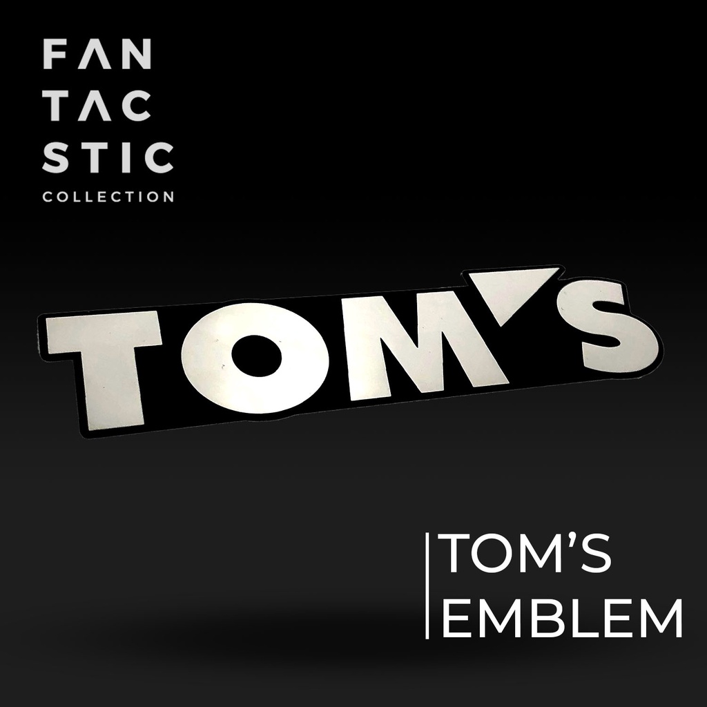TOM'S Logo Stickers 3D Metal Emblem (100mm X 30mm) | Shopee Malaysia