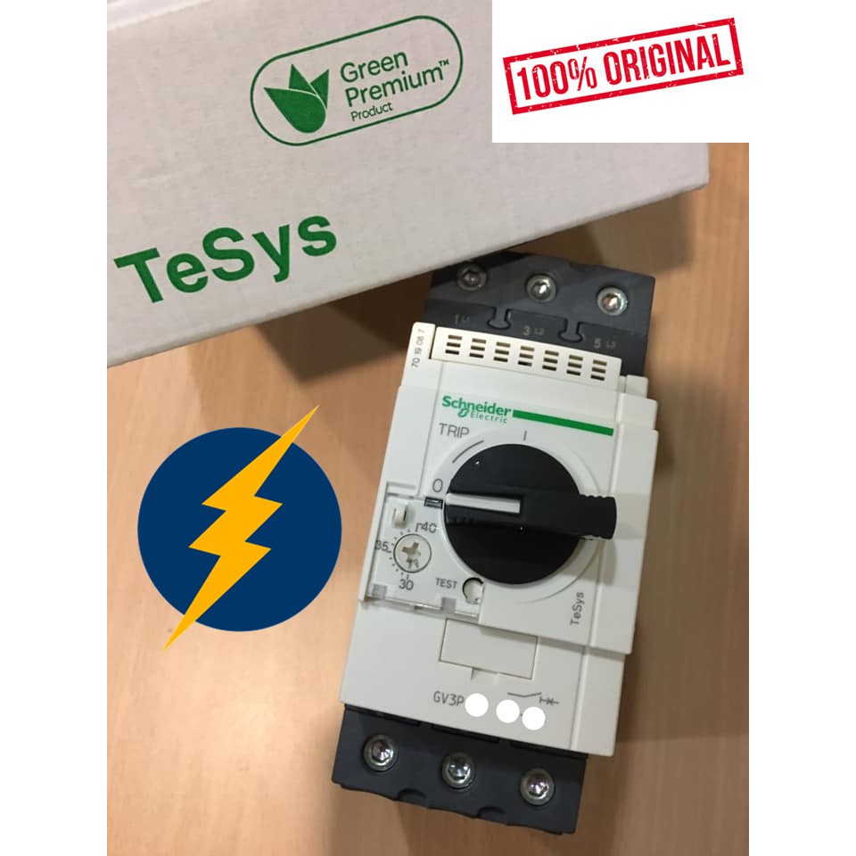 SCHNEIDER GV3P MOTOR CIRCUIT BREAKER ( GV3P40 GV3P50 GV3P65 ) | Shopee ...