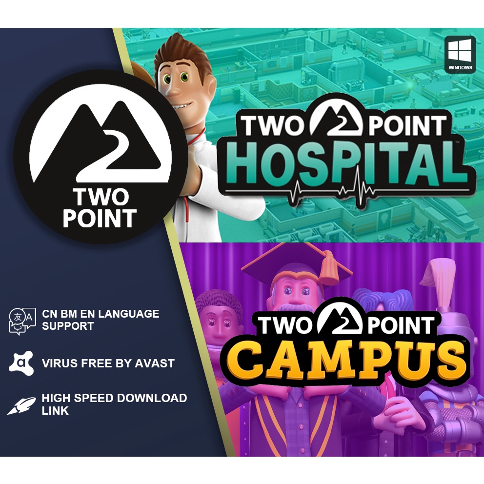 【PC Games】Two Point Hospital & Campus Full Collections【Windows】【Install ...