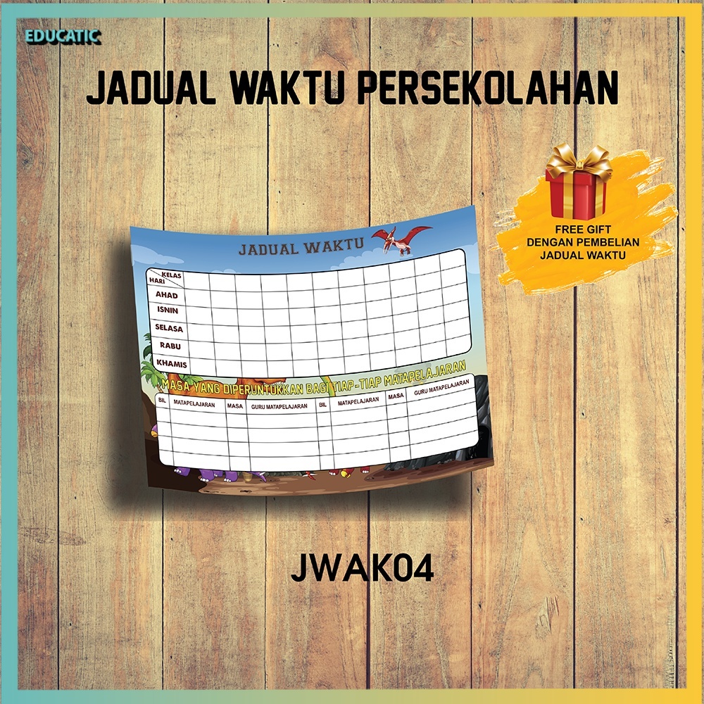 Jadual Waktu Sekolah | Jadual Kelas Waktu Matapelajaran | Jadual Kosong ...