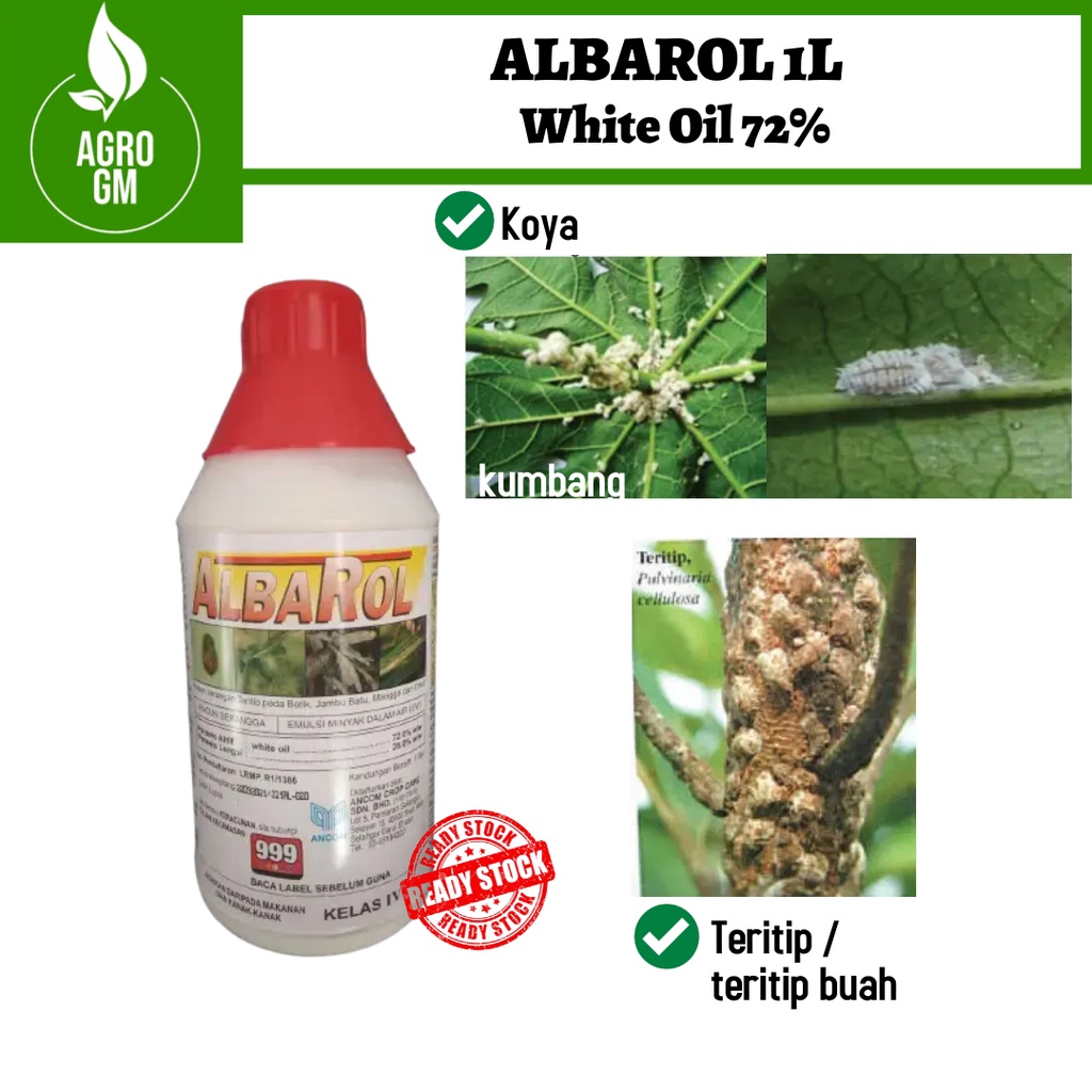 Albarol 1L White Oil 72% Racun Serangga Koya Teritip | Shopee Malaysia