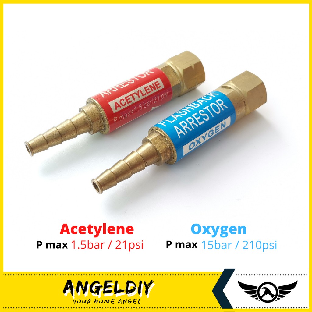 Flashback Arrestor for Torch (Acetylene / Oxygen) Cutting Torch ...