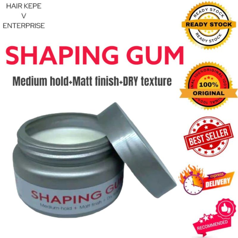 Shaping Gum hair wax original 120ml Medium Hold + Matt Finish + Dry ...