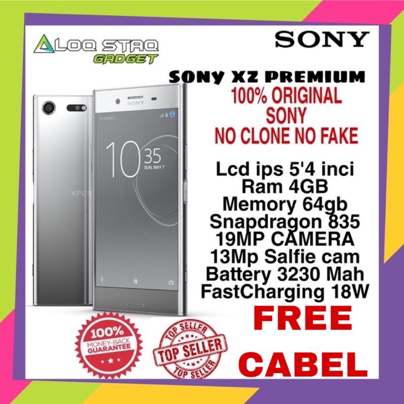 SONY XPERIA XZ PREMIUM (4+64GB)TELEFON MURAH ORIGINAL SNAPDRAGON GAMING ...