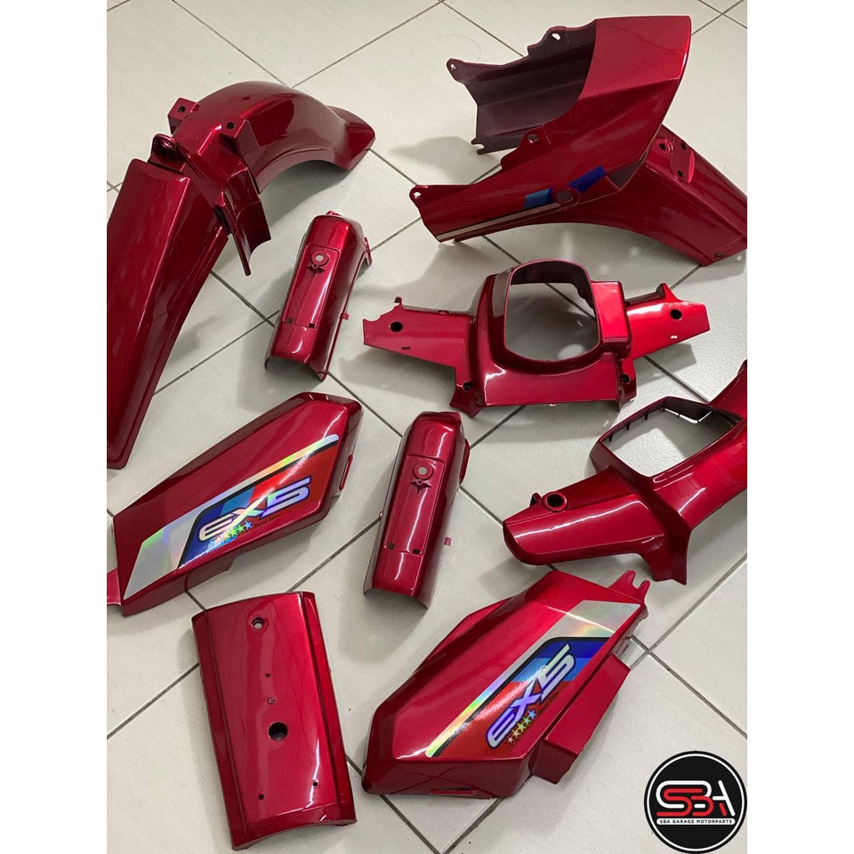 Coverset Bodyset EX5 Dream Honda Cover Set Chrome Candy Red Merah Limited Edition Complete ...