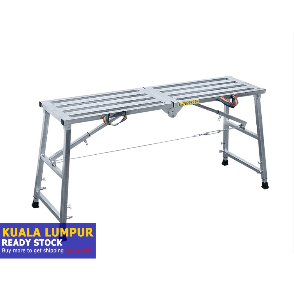 Mobile Foldable Working Platform with Adjustable Leg | Shopee Malaysia