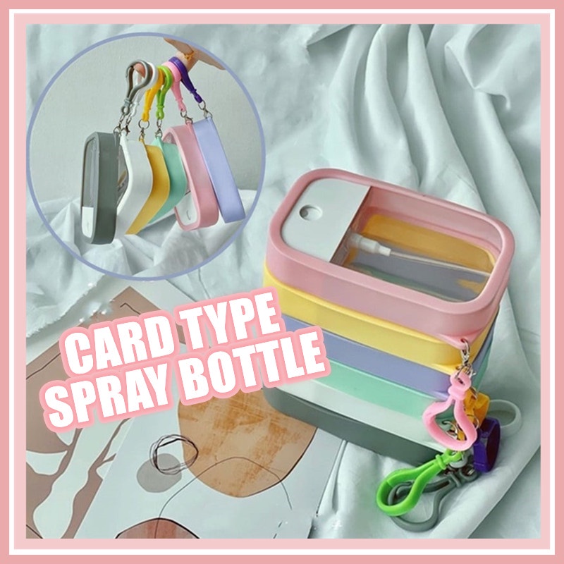 Card Type Spray Bottle 45ml Travel Hand Sanitizer Spray Pocket Size ...